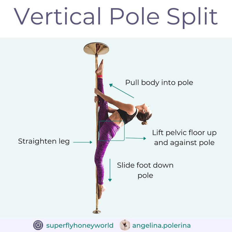 The Vertical Pole Split Tutorial | Super Fly Honey Pole Wear